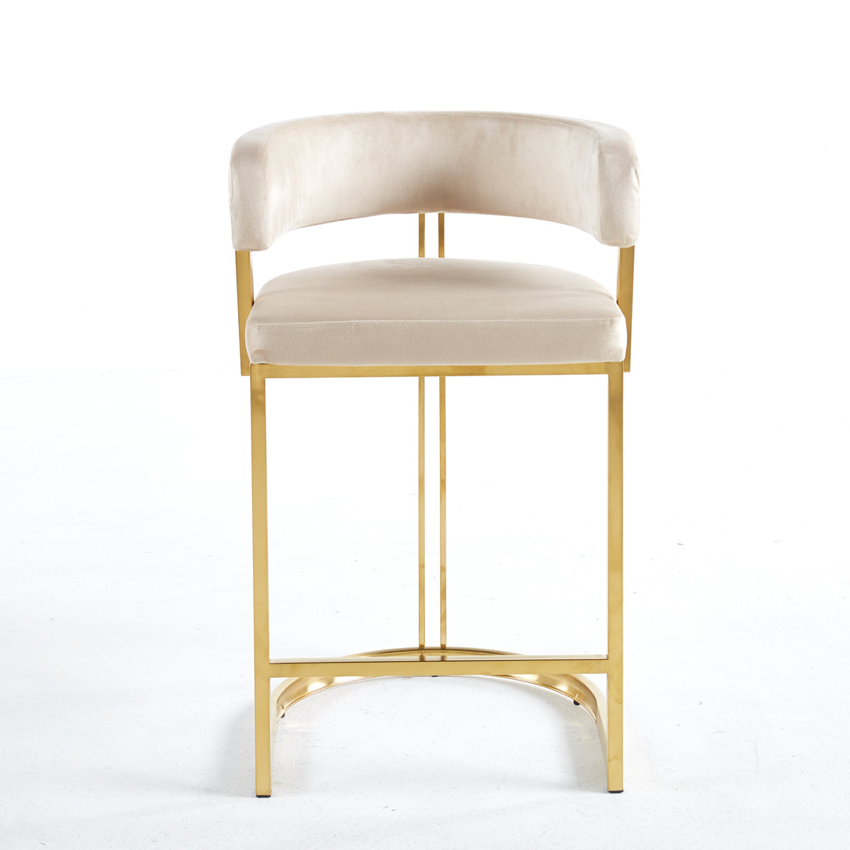 SANDRO BARSTOOL CREAM AND GOLD – Lush Interiors